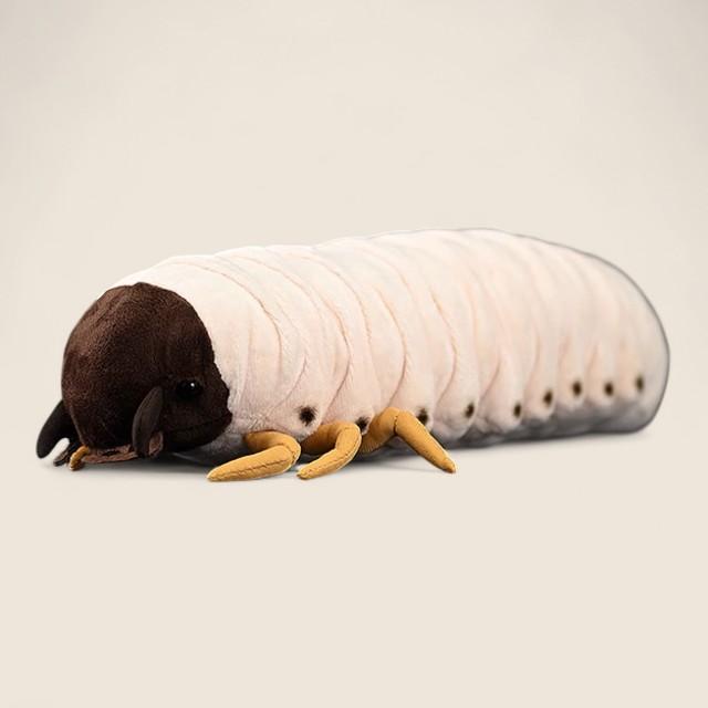 White Grub Soft Stuffed Plush Toy – Lindiwe-plushies