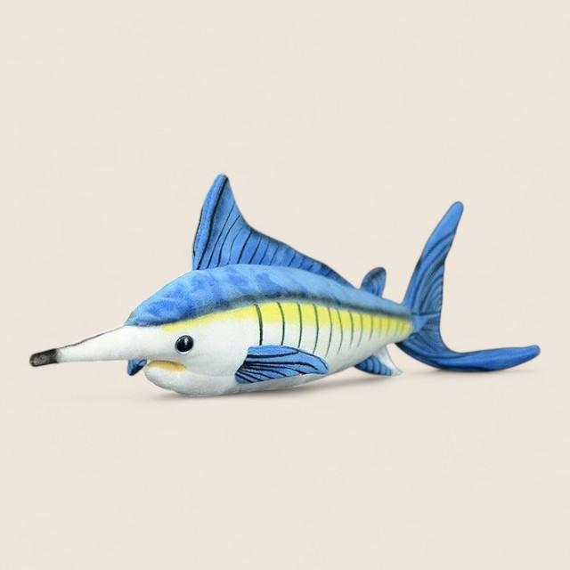 Blue Marlin Fish Soft Stuffed Plush Toy – Lindiwe-plushies