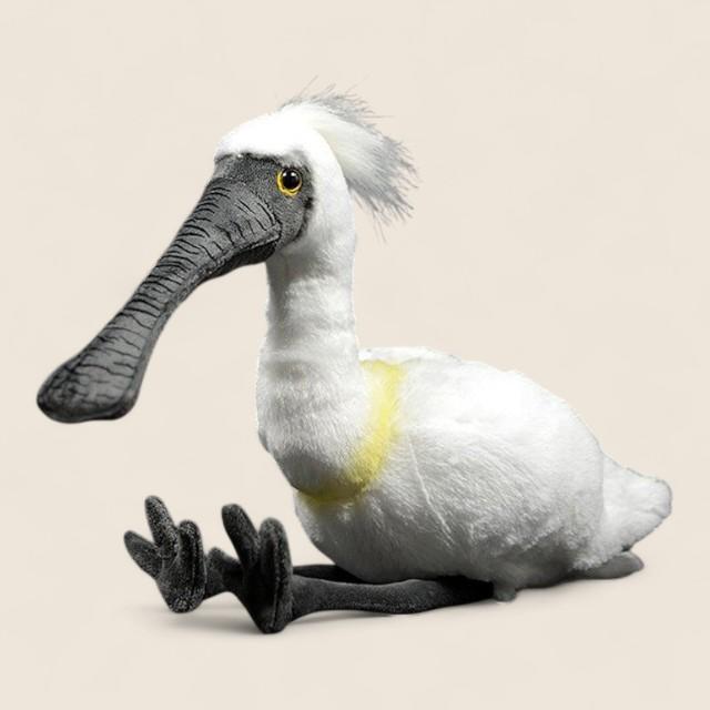 Black-faced Spoonbill Bird Soft Stuffed Plush Toy – Lindiwe-plushies